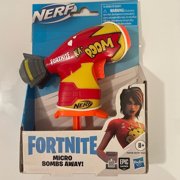 Nerf | Toys | Nerf Blaster Fortnite Micro Bombs Away Mini Dart Blaster ...